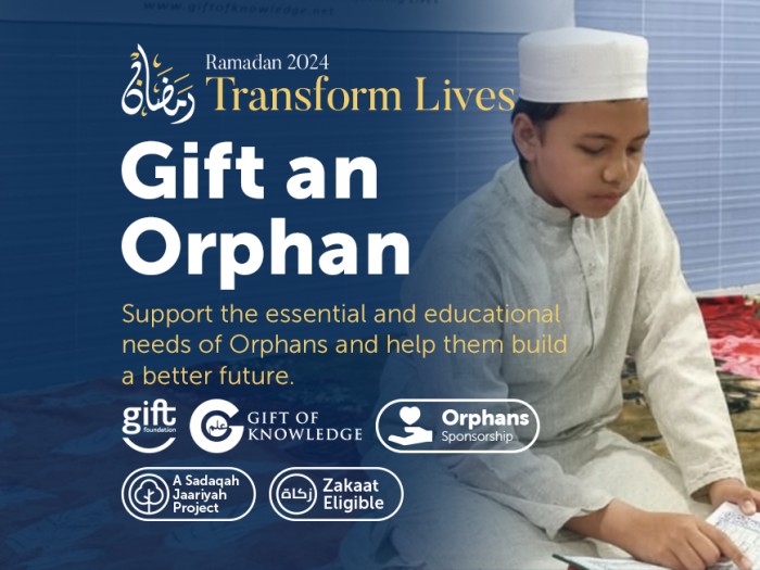 Gift an Orphan with Gift Foundation this Ramadan | LaunchGood | LaunchGood